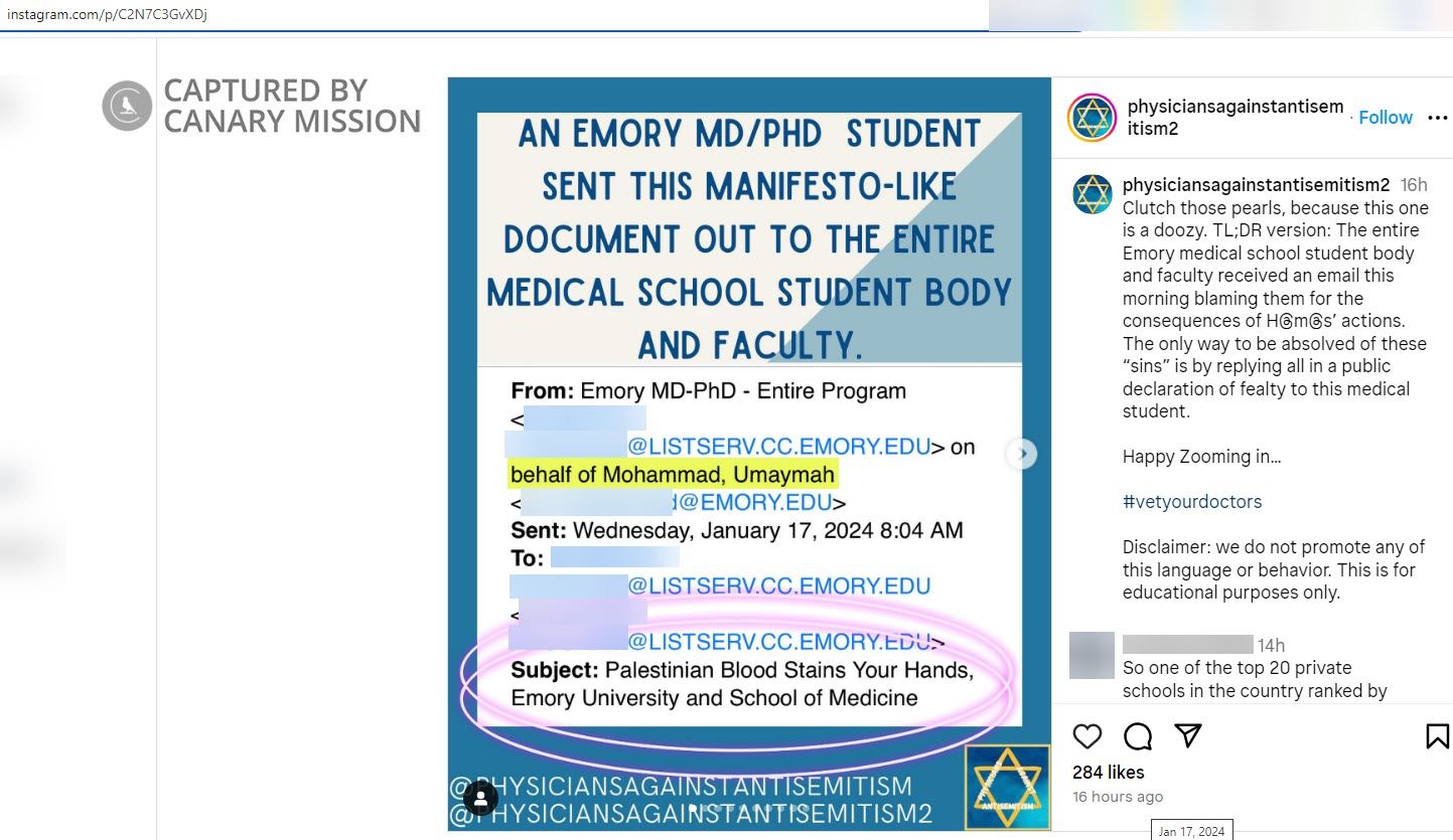 Umaymah Mohammad - Canary Mission