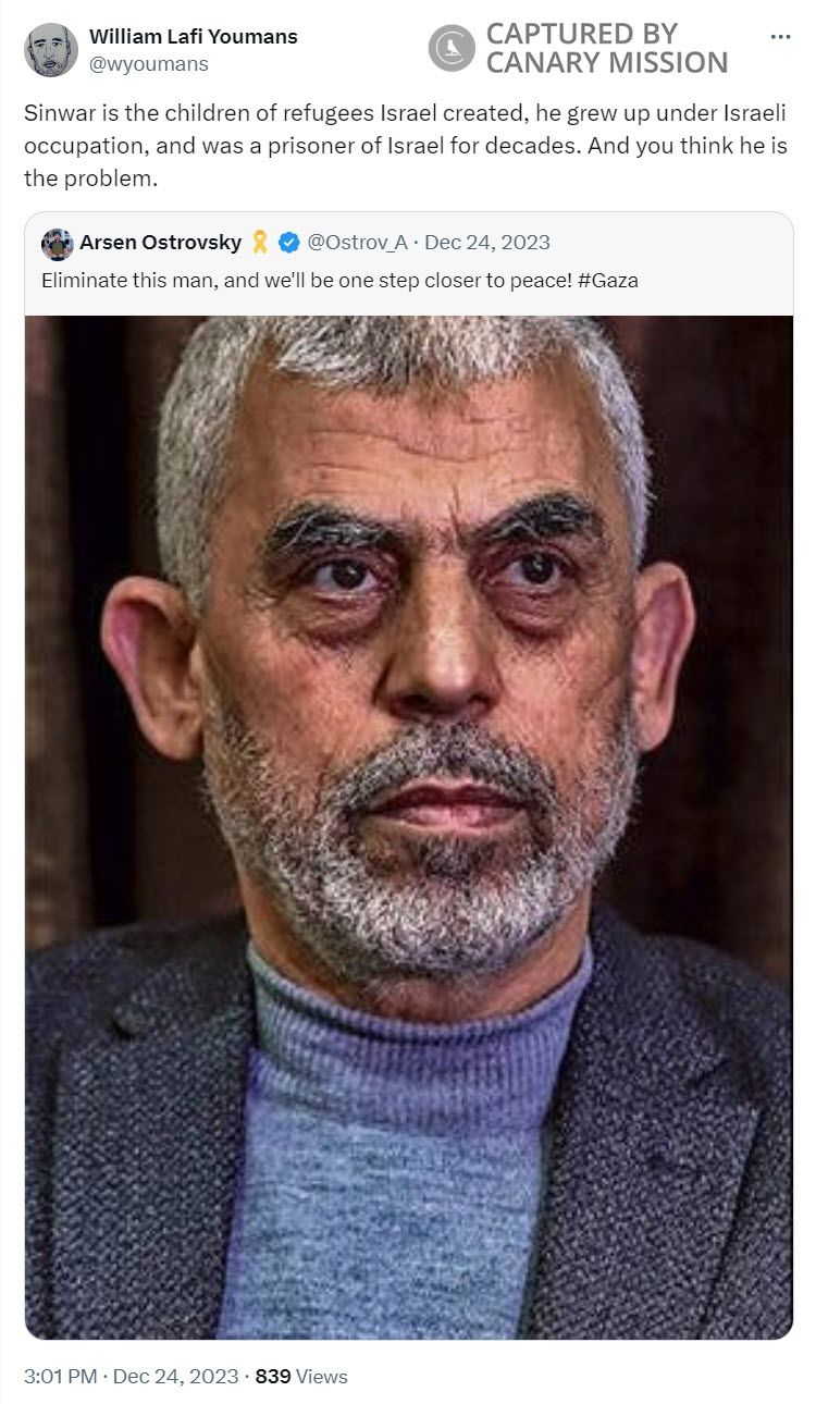 William Youmans - Canary Mission