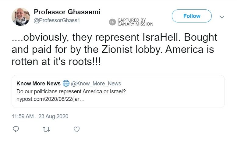 Abbas Ghassemi - Canary Mission