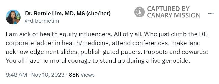 Bernadette Lim - Canary Mission