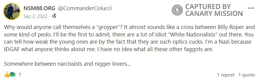 Burt Colucci - Canary Mission