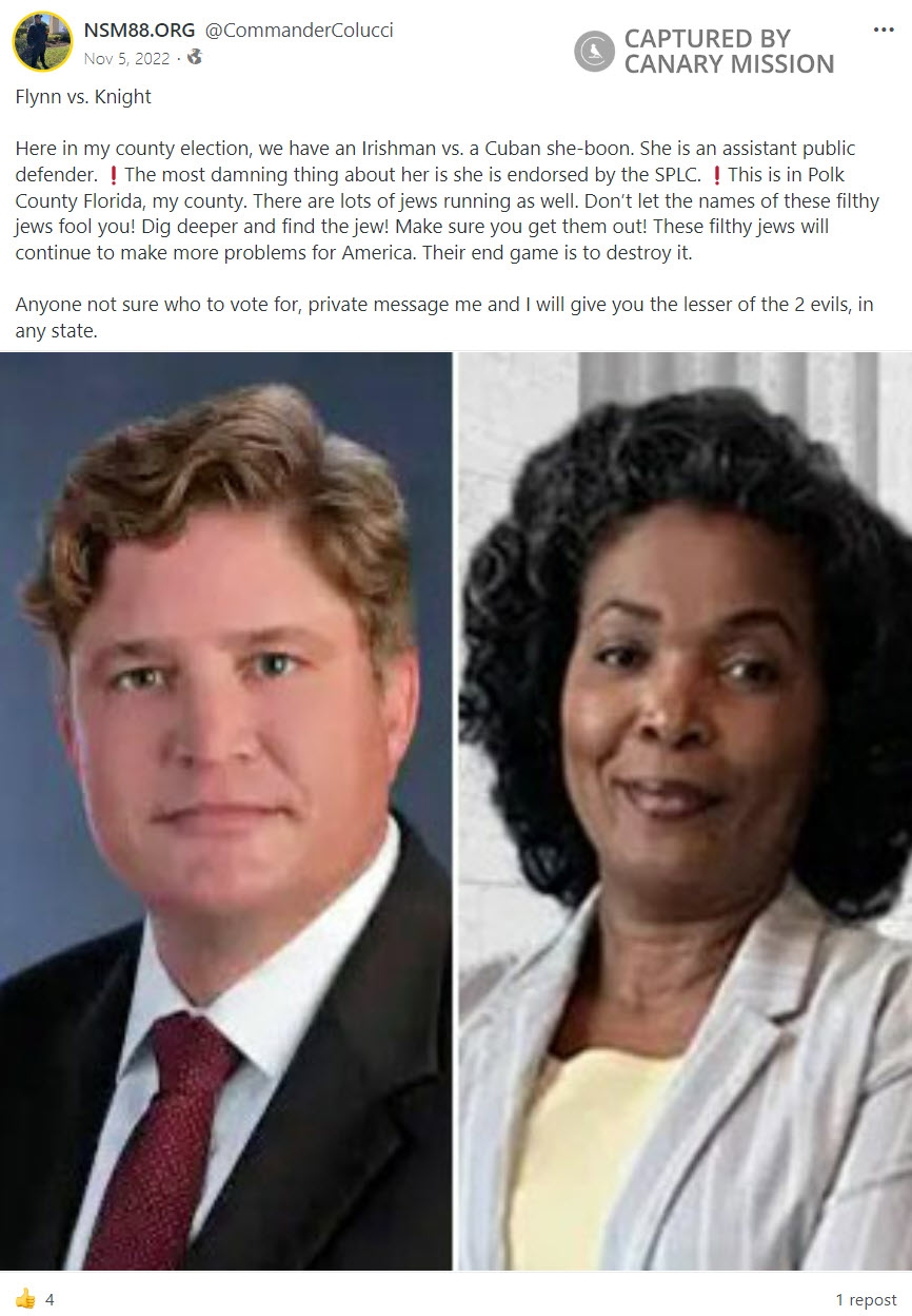 Burt Colucci - Canary Mission