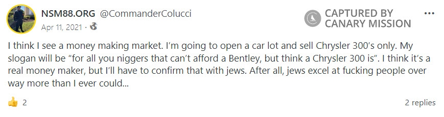 Burt Colucci - Canary Mission