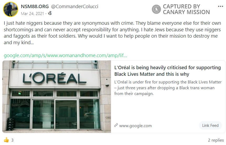 Burt Colucci - Canary Mission