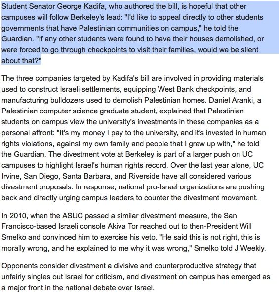 George Kadifa - Canary Mission