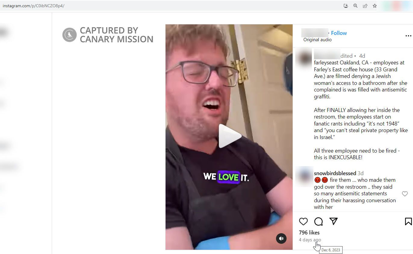 Jesse Turner - Canary Mission