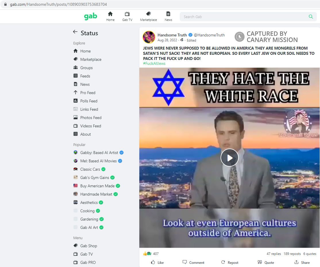 Jon Minadeo - Canary Mission