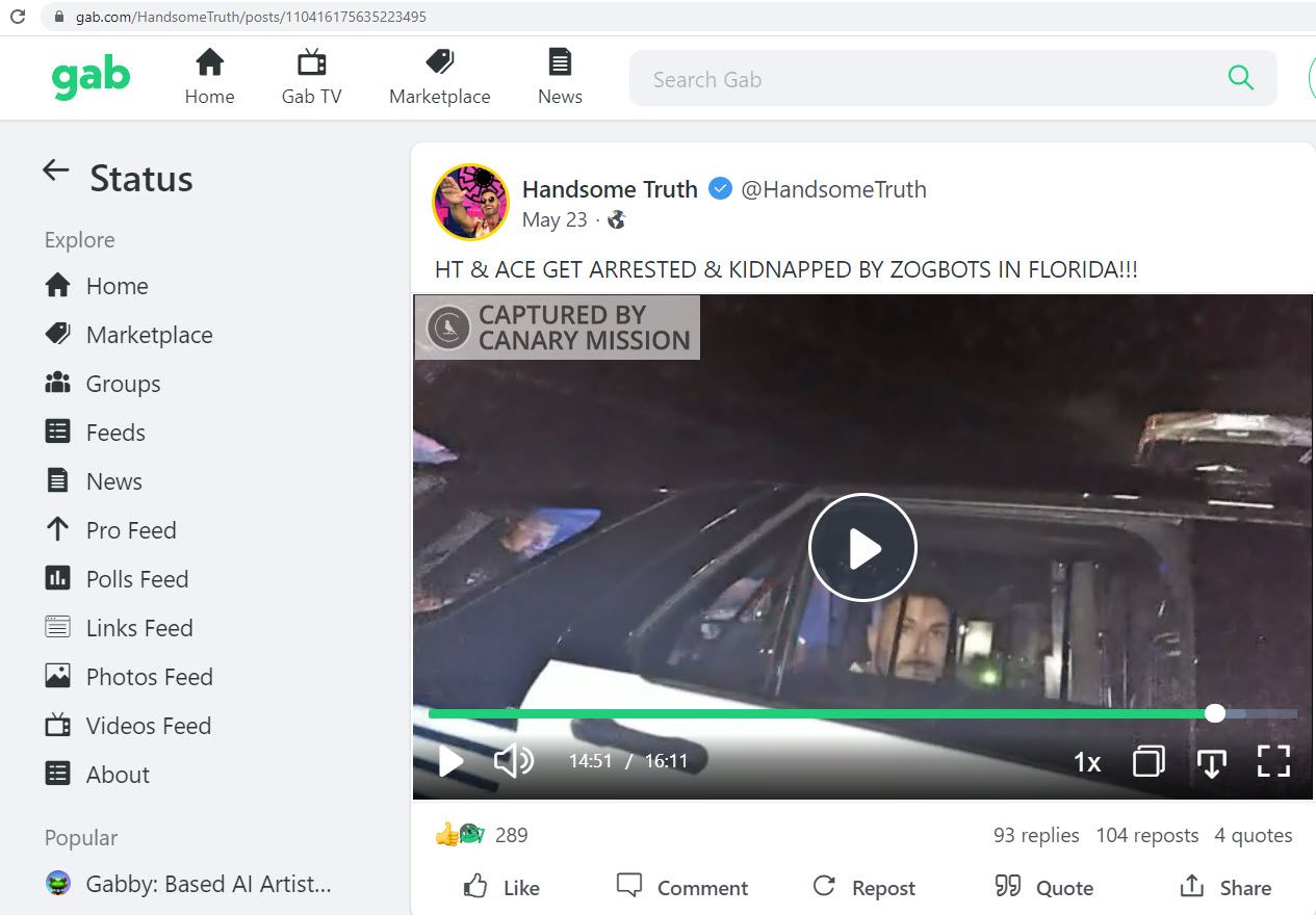 Jon Minadeo - Canary Mission