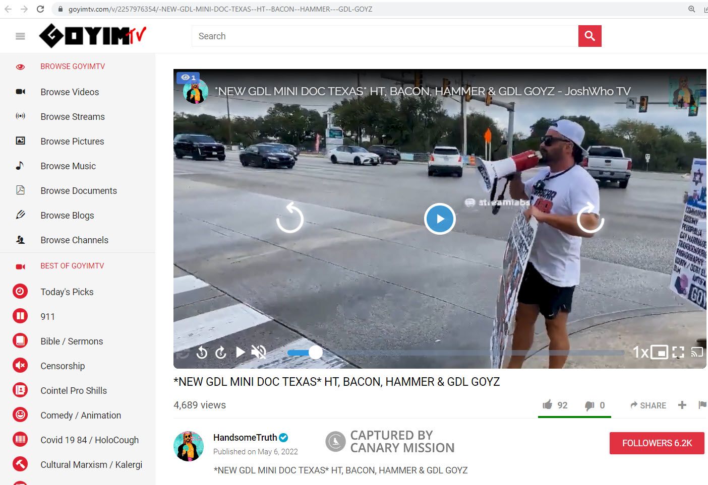 Jon Minadeo - Canary Mission