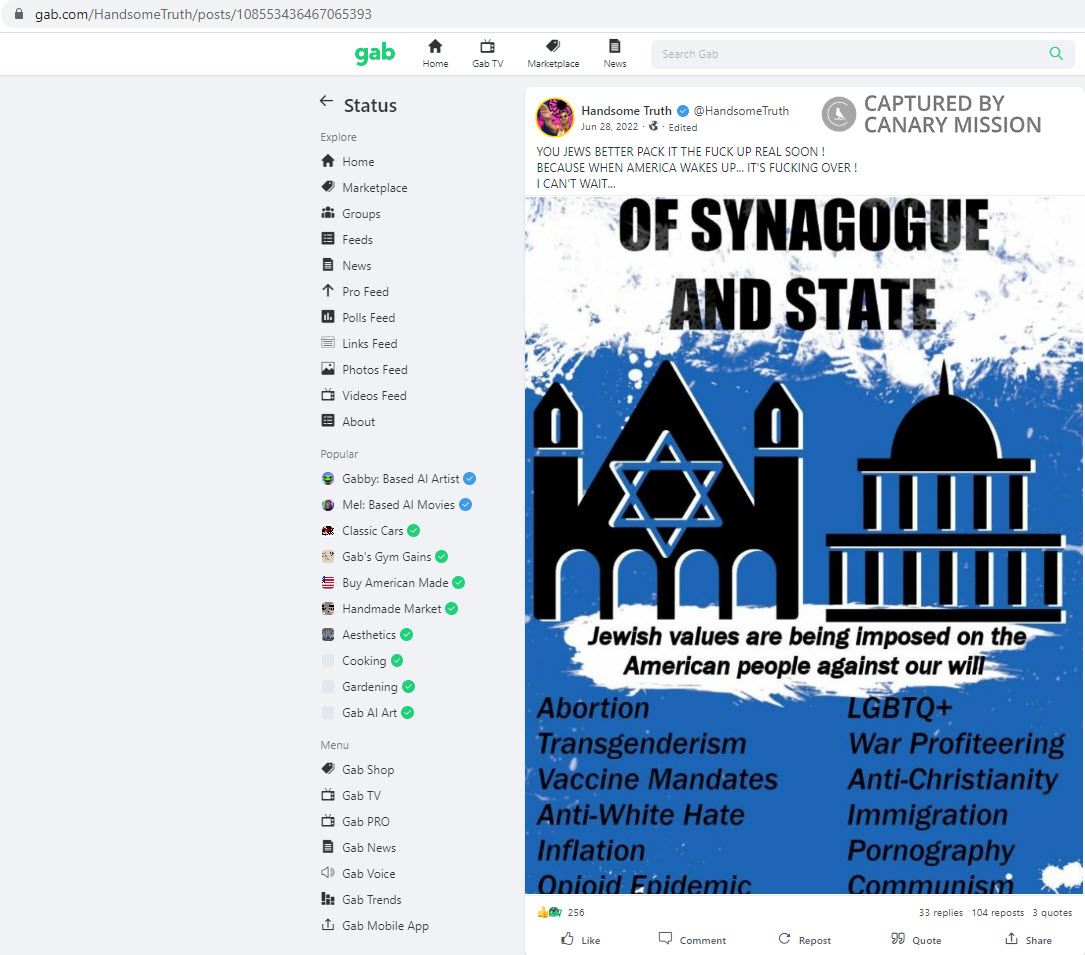 Jon Minadeo - Canary Mission