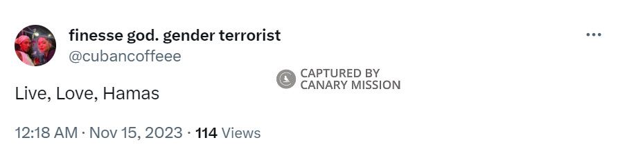 Jordan Vaughan - Canary Mission