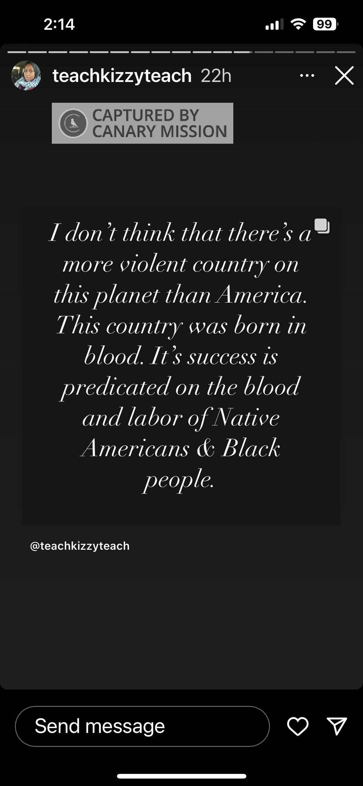 Keziah Ridgeway - Canary Mission