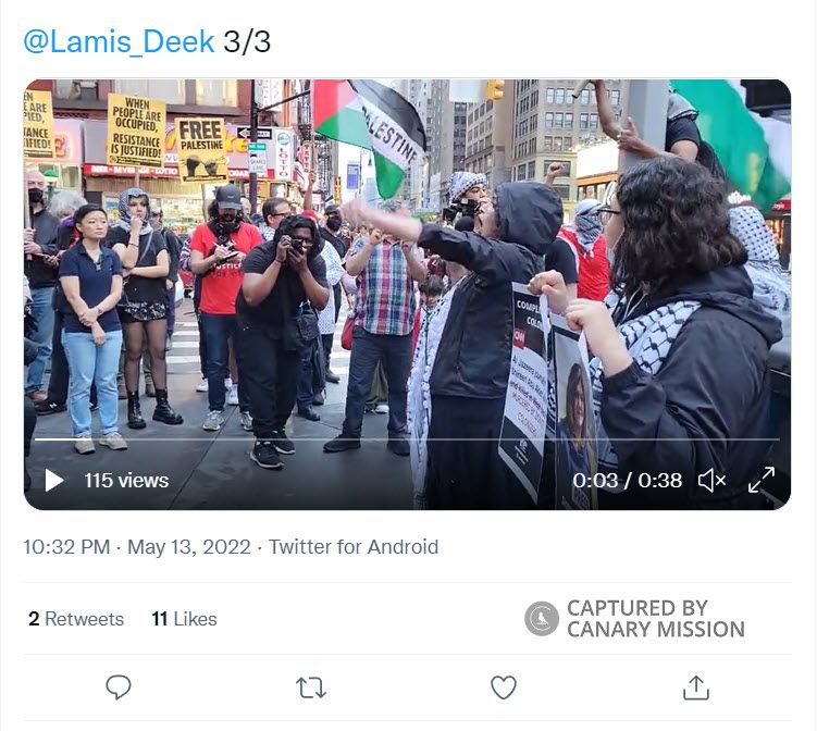 Lamis Deek - Canary Mission