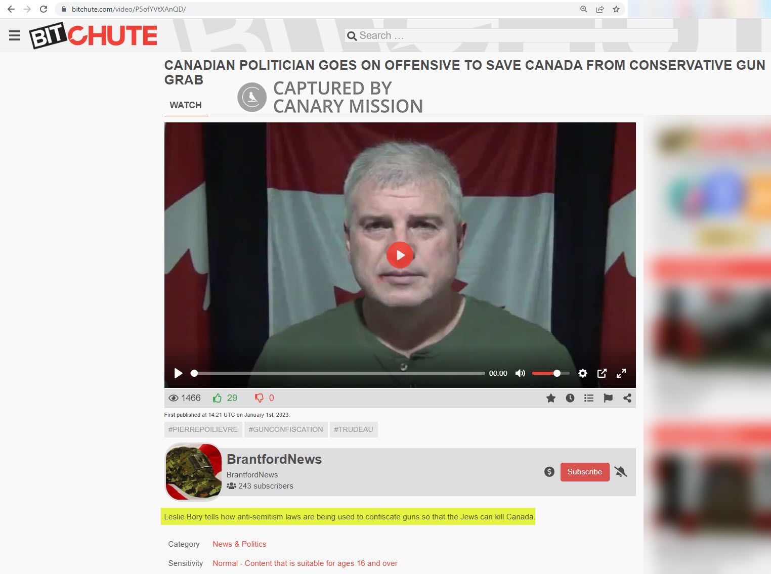 Leslie Bory - Canary Mission