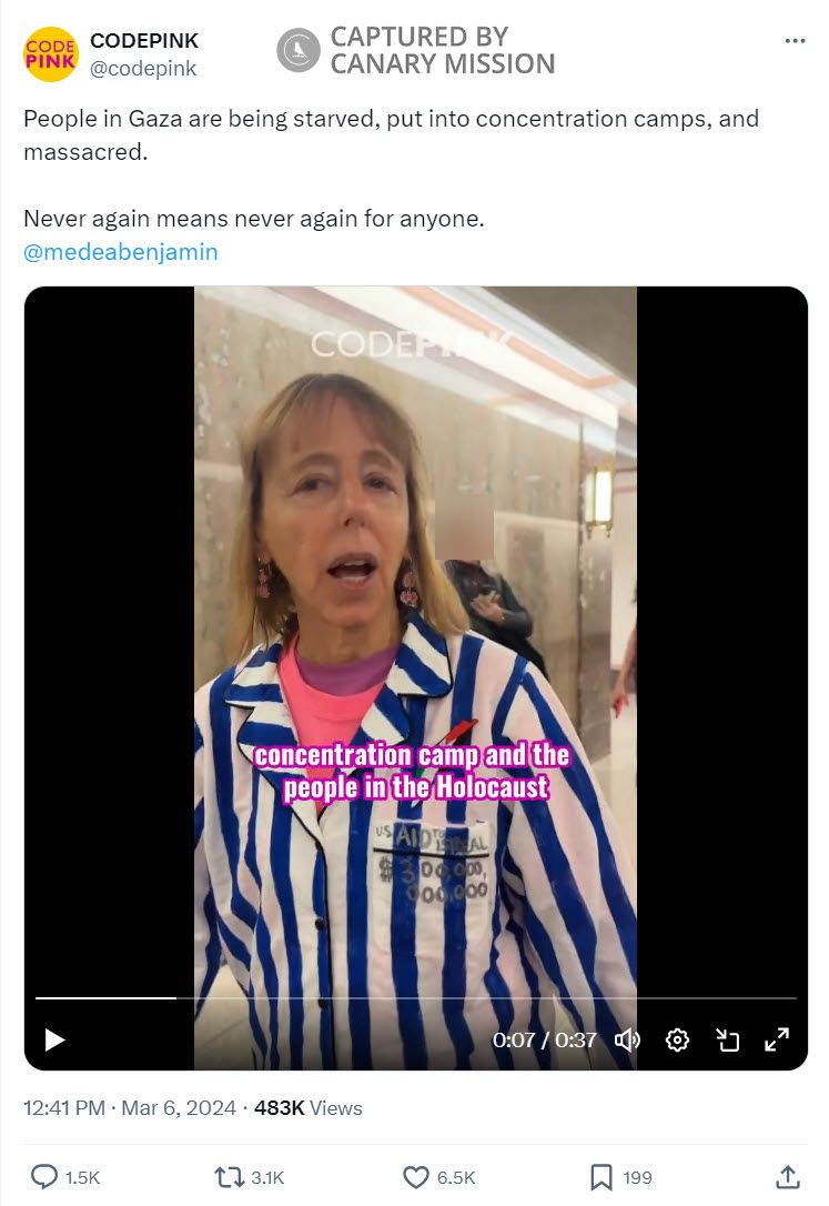 Medea Benjamin - Canary Mission