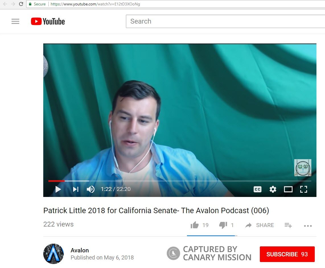 Patrick Little - Canary Mission