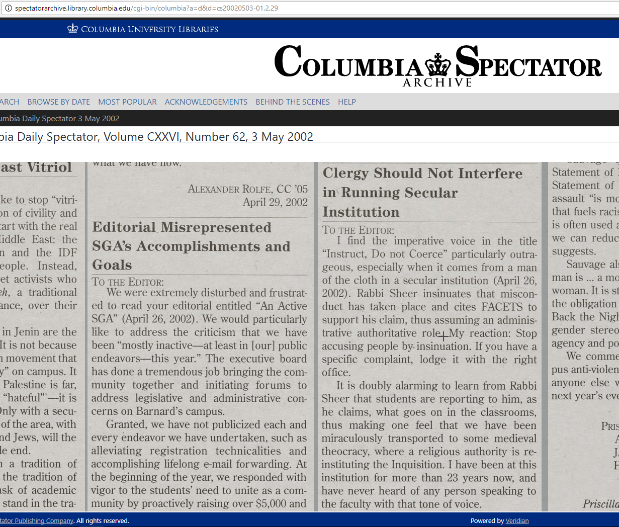 George Saliba - Canary Mission