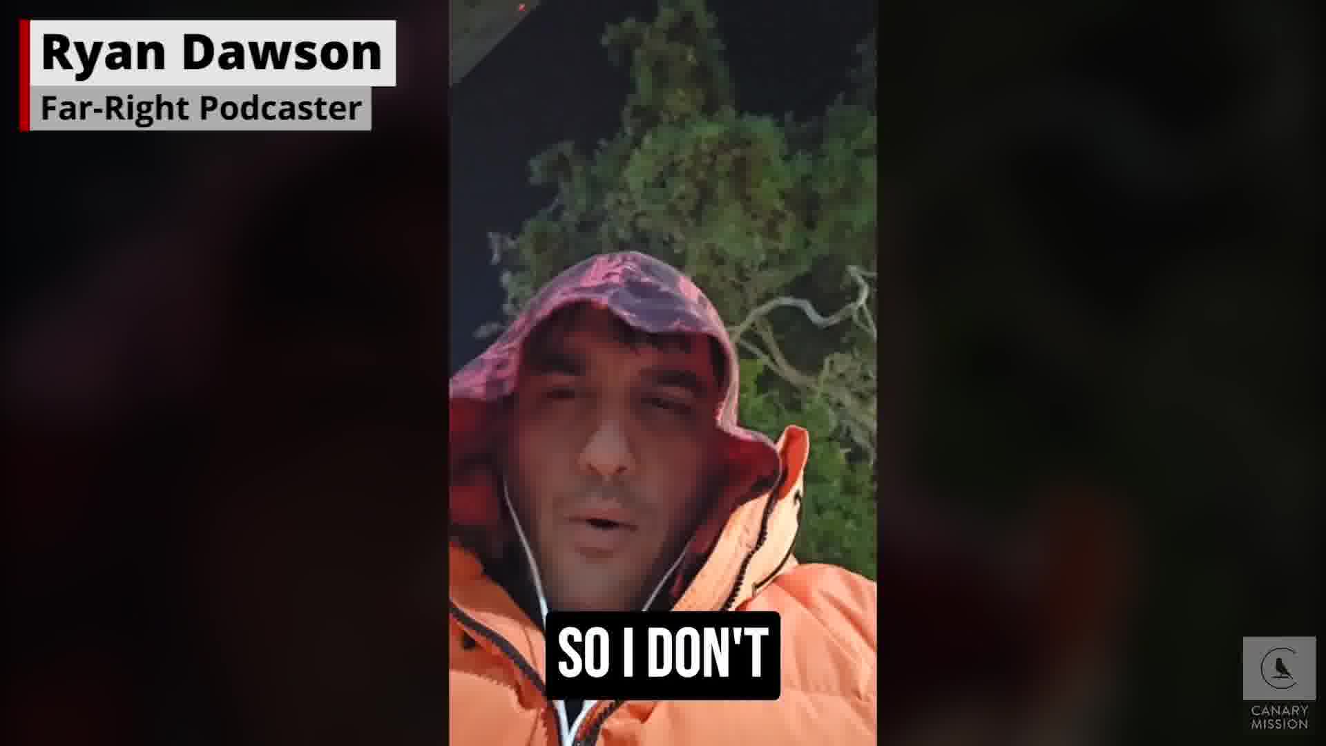 Ryan Dawson - Canary Mission